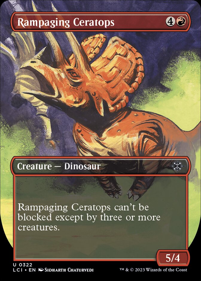 Rampaging Ceratops (Borderless) – Magic: The Gathering Card Shop